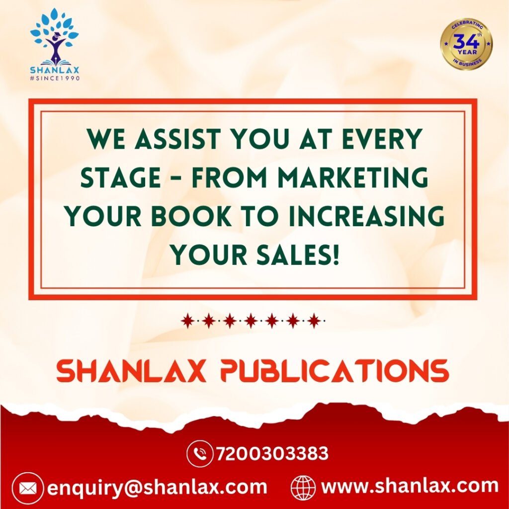 We assist you at every stage – from marketing your book to increasing your sales - Shanlax